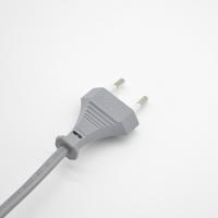 China 2.5A Rated Current White Kettle Plug Power Cord with Oxygen Free Bared Stranded Copper Conductor for sale