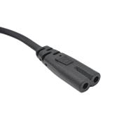 China Free Ship European IEC320 Figure 7 Connector Female to C8 Male Plug EU C7 Cable Figure 8 Power Cable Extension Cord for sale