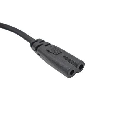 China Free Ship European IEC320 Figure 7 Connector Female to C8 Male Plug EU C7 Cable Figure 8 Power Cable Extension Cord for sale