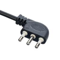 China 16A IEC 60320 C13 Clover Connector Black Italia Standard H05VV-F 3x0.75MM2 Extension Cord Grounding Standard Grounding for sale