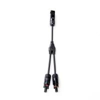 China Class 5 Flexible Tinned Copper Wire Solar Connection Cable PV004 Connector Y Divider 2 to 1 H1Z2Z2-K DC 1500V 1X4mm for sale