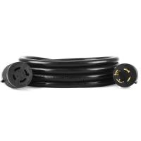China L14-20R Generator Extension Cord Heavy Duty Generator Locking Power Cord 10FT Black Conductor Bared stranded cooper for sale
