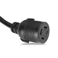 China L14-20R Generator Extension Cord Heavy Duty Generator Locking Power Cord 10FT Black Conductor Bared stranded cooper for sale