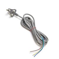 China 450v H05VV-F 3X0.75MM2 3 Phase Plug Power Cable for South Africa SABS Grey Oxygen Free Bared Stranded Copper for sale