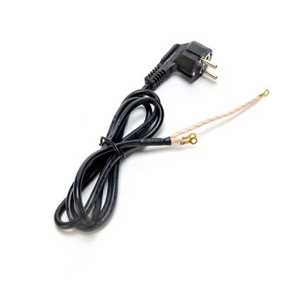 China VDE Replacement Power Cord for Nail Drill 3500 K Open End Spring Power Cable PVC/Rubber Insulation for sale