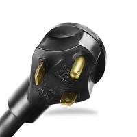 China 30Amp Heavy Duty RV Extension Cord 10 AWG ETL Listed 50ft TT-30P to TT-30R with LED Indicator and Easy Unplug Design for sale