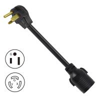 China 1/1.5 FT Nema 30Amp L6-30R Lock in Generator to 50Amp 6-50P Welder Adapter with Heavy Duty STW 6/8/10 AWG Extension Cord for sale