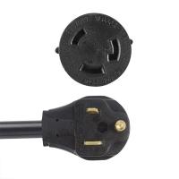 China 1/1.5 FT Nema 30Amp L6-30R Lock in Generator to 50Amp 6-50P Welder Adapter with Heavy Duty STW 6/8/10 AWG Extension Cord for sale