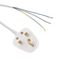 China 10-16A UK Power Cable Open Ended Rewireable 3 Prong Supply Laptop Electric Cable England Uk Pin 3 Standard Grounding for sale