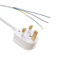 China 10-16A UK Power Cable Open Ended Rewireable 3 Prong Supply Laptop Electric Cable England Uk Pin 3 Standard Grounding for sale