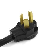 China 1 Outlets 1FT NEMA 10-30P to 14-30R Dryer Adapter 30A 250V SJTW 10AWG 3C 3 Prong to 4 Prong Dryer Plug Adapter With Green Ground Wire for sale