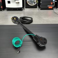 China 1 Outlets 1FT NEMA 10-30P to 14-30R Dryer Adapter 30A 250V SJTW 10AWG 3C 3 Prong to 4 Prong Dryer Plug Adapter With Green Ground Wire for sale