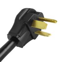 China 1FT Nema 10-30P Male to 14-50R Female Dryer Adapter Cord 50 Amp STW 10-AWG Outlet Plug Power Cord with Ground Wire Blue for sale