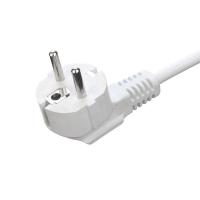 China White Waterproof 3 Prong H05VV-F/H05RR-F/H05RN-F 3x1.5MM2 Extension Cable VDE Approved Perfect for Consumer Electronics for sale