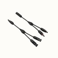 China 1x4mm2 Tinned Cooper XLPO XLPE PV Cable Y Splitter 1 Transfer 2 with PV004 Connector Heating UV Res Jacket TUV Approved for sale