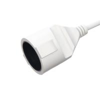 China White Waterproof 3 Prong H05VV-F/H05RR-F/H05RN-F 3x1.5MM2 Extension Cable VDE Approved Perfect for Consumer Electronics for sale