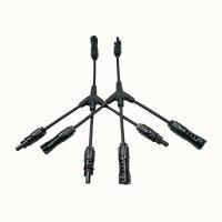 China 1x4mm2 Tinned Cooper XLPO XLPE PV Cable Y Splitter 1 Transfer 2 with PV004 Connector Heating UV Res Jacket TUV Approved for sale