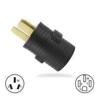 China 20A Rated Current NEMA 14-30P to 10-50R 30 Amp Male Plug to 50 Amp Female Receptacle Adapter for Generator Welder Dryer for sale