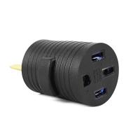 China 20A Rated Current NEMA 14-30P to 10-50R 30 Amp Male Plug to 50 Amp Female Receptacle Adapter for Generator Welder Dryer for sale