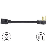 China 20A Rated Current NEMA 14-30P to 10-50R 30 Amp Male Plug to 50 Amp Female Receptacle Adapter for Generator Welder Dryer for sale
