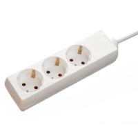 China White 220V Euro Power Strip Surge Protector for Software Reengineering 3 Outlets 6ft Power Cord and Customized Support for sale