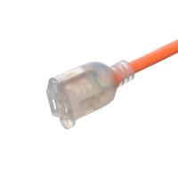China Christmas Feast Power Cord with Led-light Terminal Outdoor NEMA 5-15R Multi Type America ETL Extension Cord for sale