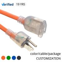 China Christmas Feast Power Cord with Led-light Terminal Outdoor NEMA 5-15R Multi Type America ETL Extension Cord for sale