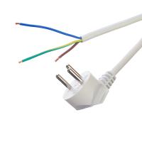 China Euro Standard VDE Power Cord Cee7/7 Plug with Terminal Stripped Ended 16A/250V H05vv-f Pvc Flexible Cable Commercial for sale