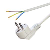 China Euro Standard VDE Power Cord Cee7/7 Plug with Terminal Stripped Ended 16A/250V H05vv-f Pvc Flexible Cable Commercial for sale