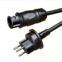 China Balcony PV System Micro Inverter AC Power Cord Schuko Plug to LY01 Connector With H07RN-F Rubber Cable for DEYE Model for sale