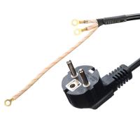 China Euro Standard VDE Power Cord Cee7/7 Plug with Terminal Stripped Ended 16A/250V H05vv-f Pvc Flexible Cable Commercial for sale