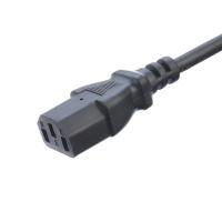 China Commercial 3 Pin 16A Plug C5 Clover Connector Black Italia Standard Extension Cord Leads IMQ Power Cord H05vv-f 3g 0.75mm2 for sale