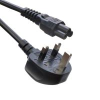China Network SDK UK BS Standard C5 C19 Connector 3 Pin Line Lead Strip Wire Power Cord 3 Prong Ac Cord Supply IEC Cable Black for sale