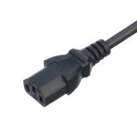 China Network SDK UK BS Standard C5 C19 Connector 3 Pin Line Lead Strip Wire Power Cord 3 Prong Ac Cord Supply IEC Cable Black for sale