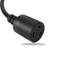 China NEMA L5-20P to L5-20R 30 Amp to 15/20 Amp Household Regular Inlet Connector Convert Extension Cord for Generator Adapter for sale