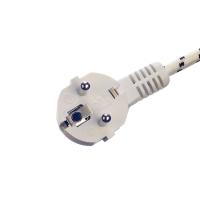 China 1 8m Braided/Cotton Cable Stripped End VDE Approved European Cee7/7 AC Cord for Steam Iron and Rice Cooker for sale