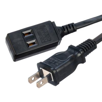 China Power Cord Extension Cords 2pin JET Plug With 3 Sockets for Electric Blanket 125V Network N/A Female socket JET 3 waysocket for sale