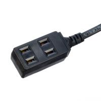 China Power Cord Extension Cords 2pin JET Plug With 3 Sockets for Electric Blanket 125V Network N/A Female socket JET 3 waysocket for sale