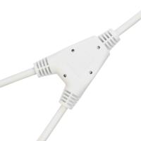 China Certified SNI 2 Pin With Earth Contact Schuko Plug to 2XC13 Female Y Type Splitter Power Cord SNI Extension Cord 250V/16A for sale