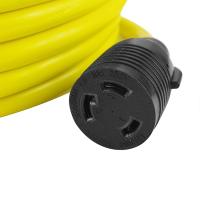 China 3/10/25/50FT L6-30R Heavy Duty Generator Locking Power Cord Generator Extension Cord SJTW Portable Generator Power Cord for sale