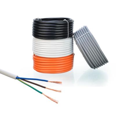 China Insulation PVC Insulated Pure Copper Conductor VGV Power Cable RVV 3x2.5mm2 3x1.5mm2 for Residential Electrical Wiring for sale