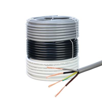 China Multi Meter Wire in PVC Insulation Power Cable 2/3/4 Cords Rvv Flat Flexible Copper Wire for sale