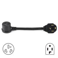 China Sturdy NEMA 10-50P to 14-30R 3 Prong to 4 Prong 50Amp to 30Amp 120V/240V Welder Dryer RV Extension Power Cord for RV Camper Generator for sale