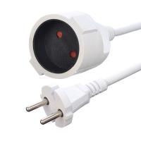 China Korea KC Standard 2 Pin Insulation Protection Extension Cord with Earth Grounding Cable Specification H05VV-F/H05RN-F 3x0.75-1.5MM2 for sale