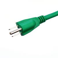 China Home Appliance Power Cord ETL Standard Heavy Duty Nema-15 Plug Socket Waterproof 3 Pin Conductor Bared Stranded Cooper for sale