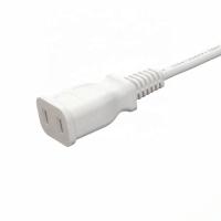 China White Power Cords Extension Cords JET 2 Pin Female Connector 1.5M Length Japan PSE Standard 2Pin Waterproof for Laptop for sale