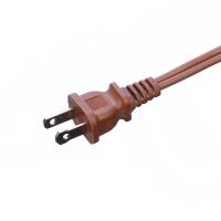China ETL 3 Outlet Brown Multiple Outlets SPT-2 14 Gauge 6FT 12FT 2 Prong Extension Cord Power Strip with Safety Cap Cover for sale