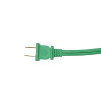 China Permanent Extension Cord with NEMA Male End Type and Pure Copper Conductor 2 Prong Power Cord for sale