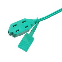China Permanent Extension Cord with NEMA Male End Type and Pure Copper Conductor 2 Prong Power Cord for sale