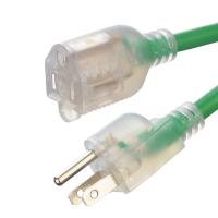 China 16/3 Gauge ETL Certified Outdoor Extension Cord for Cable Customization with Illuminated Indicator 13A 1625W 16AWG SJTW for sale